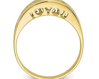 I Love You 10k Ring - Etsy