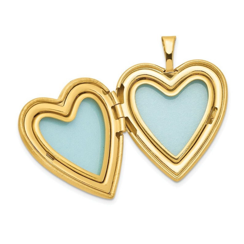 14k Gold Filled 2-frame 19mm Heart Locket - Etsy