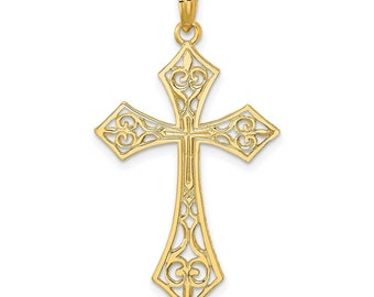 Filigree Gold Cross - Etsy