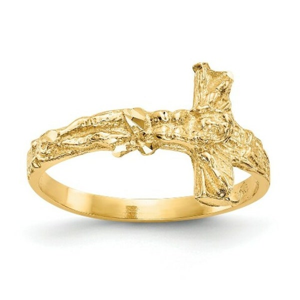 Crucifix Ring - Etsy