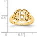 Ladies Monogram Three Initial Custom Ring in Solid 10K 14K - Etsy