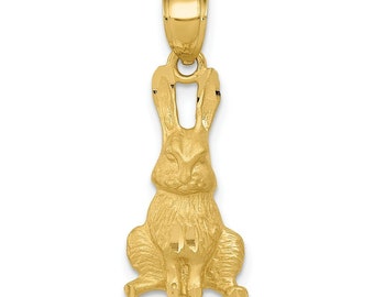 Diamond Rabbit Pendant - Etsy