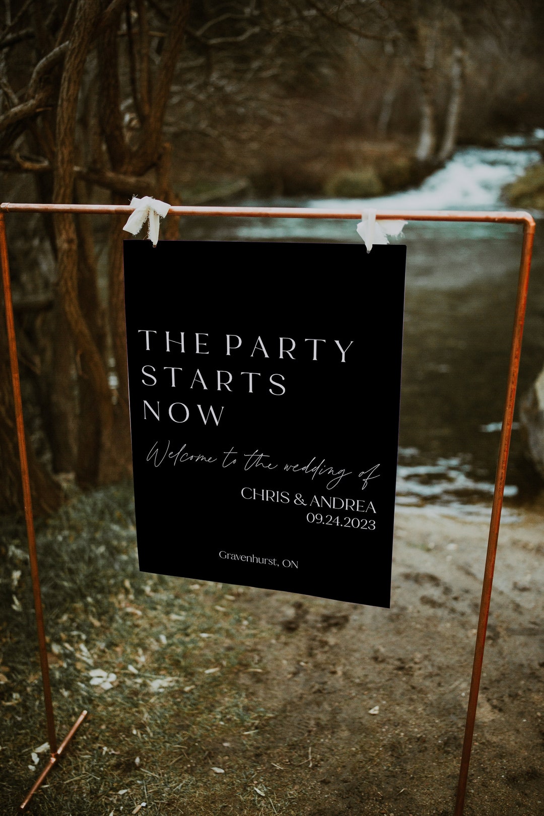 Digital Download Wedding Sign Party Starts Now Editable Sign Printable ...