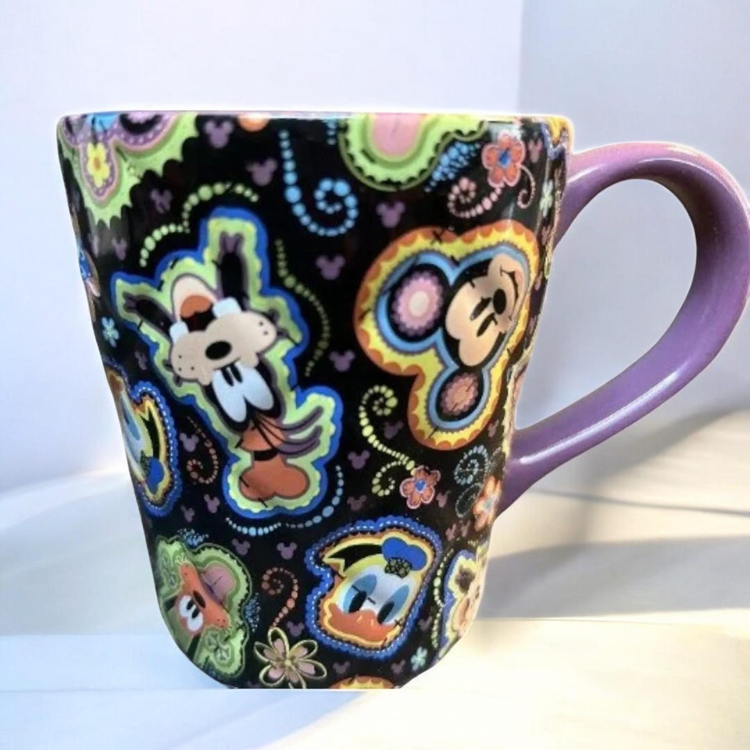 Disneyana Quilted 3D Disney Character Faces Mug Coffee Tea Cup Official ...