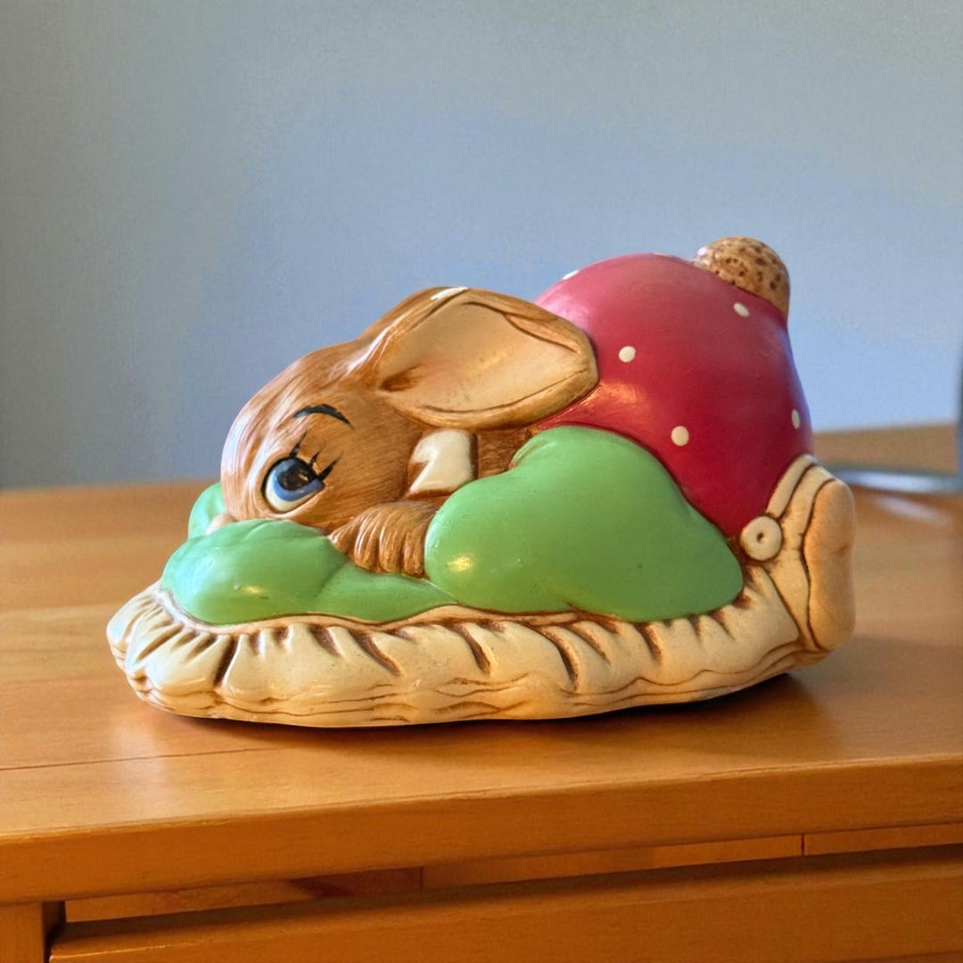 1960s Vintage Pendelfin 'dodger' Bunny Figurine Hand Painted Stonecraft ...