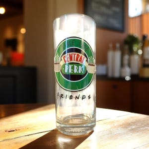 Nostalgic 'friends' Central Perk Glassware Drinking Pint 10 Oz Glass ...
