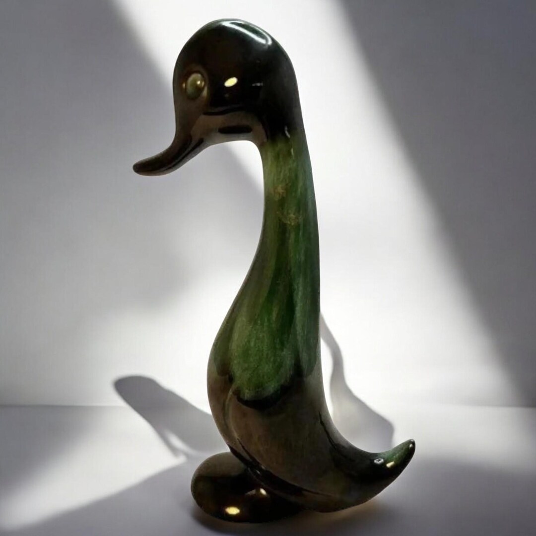 BMP Blue Mountain Pottery Xlarge 11" Funny Duck Figurine Distinctive ...