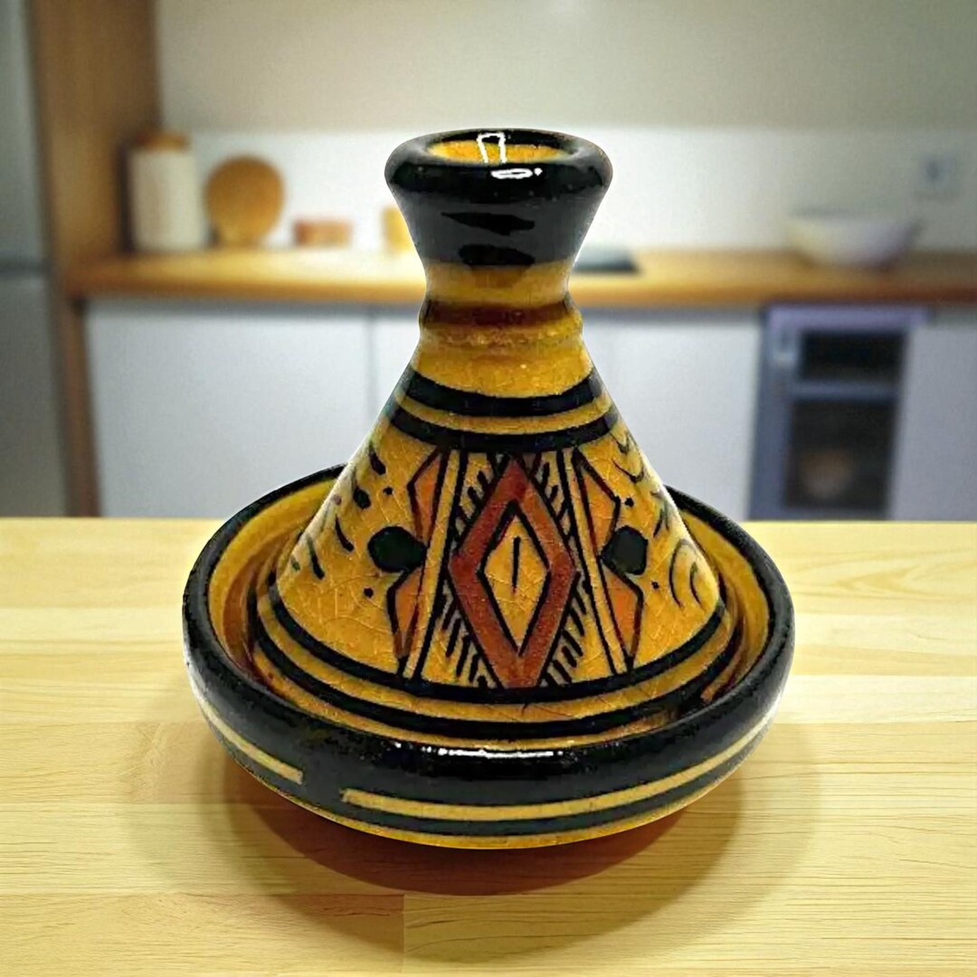 Moroccan Handmade Tagine Spice Holder, Kitchen Decor, Single Spice Jar ...