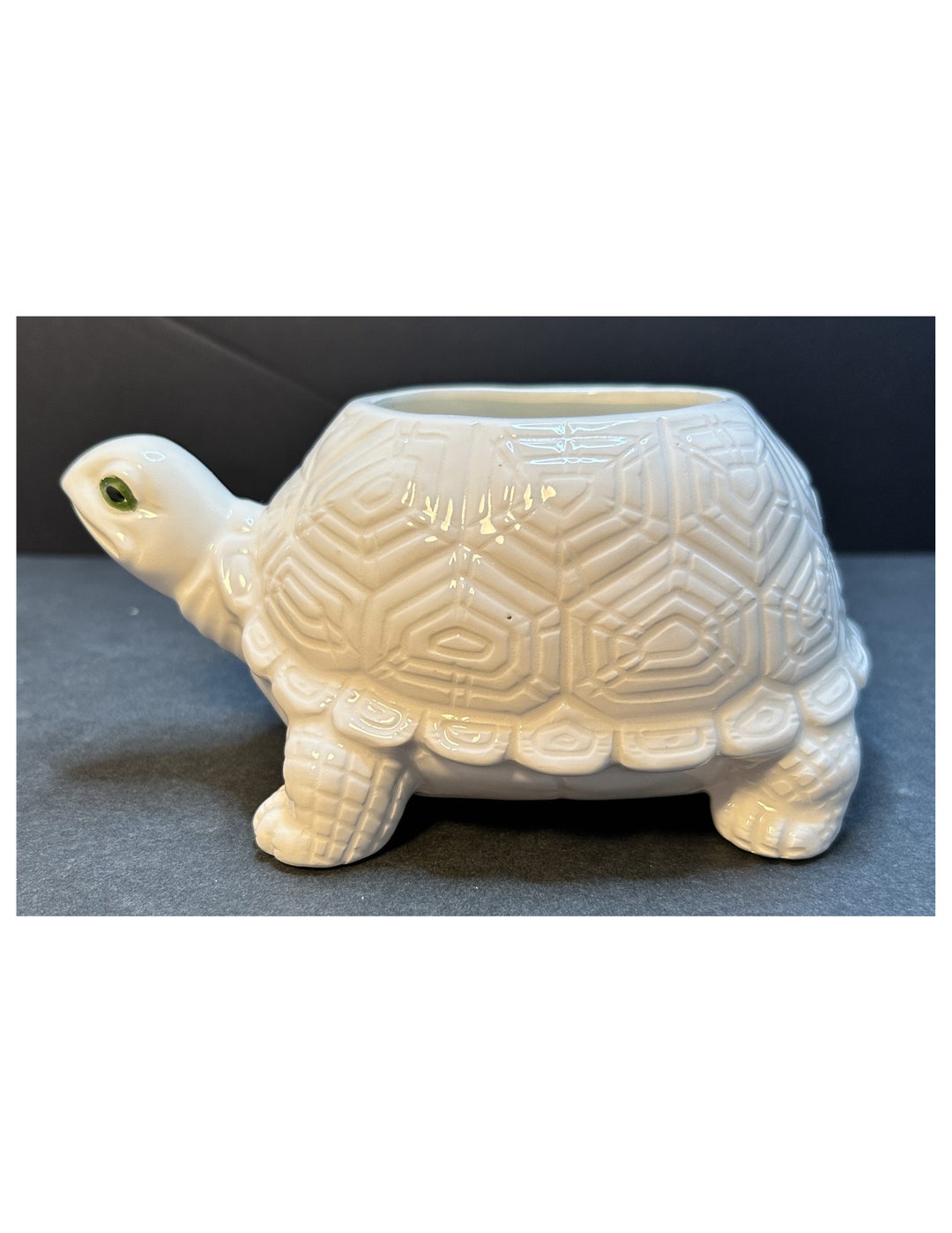 Japanese Ceramic Angry Turtle Tortoise Planter Pot Made in Japan Home ...