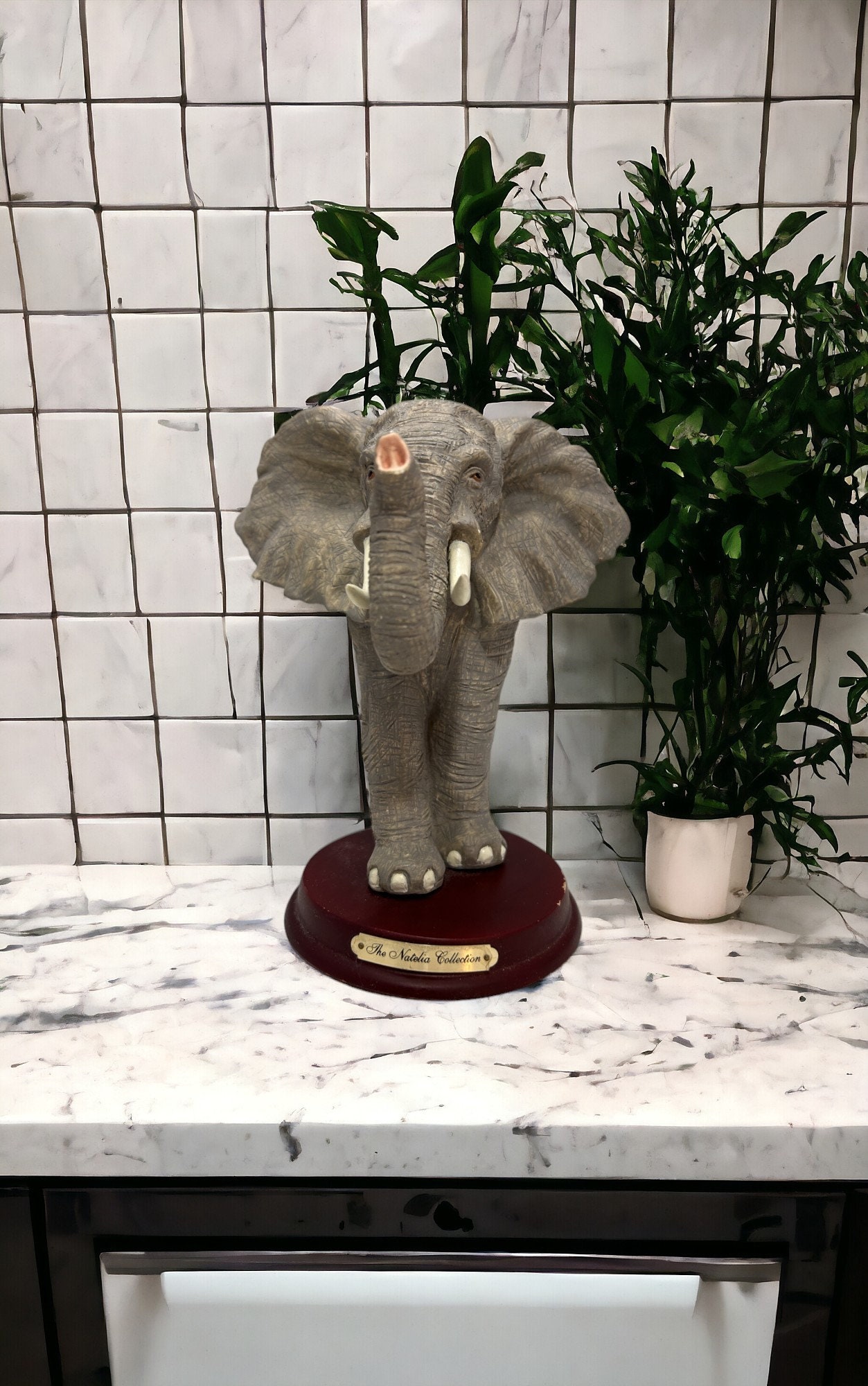 The Natelia Collection Elephant Statue Figurine Good Luck Home Decor ...