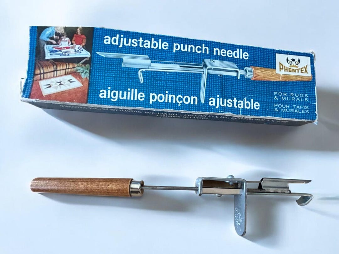 Phentex Adjustable Punch Needle Vintage Rug Making Tool Home Decor ...
