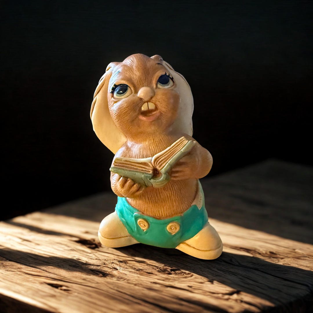 1960s Vintage Pendelfin 'solo' Bunny Figurine Hand Painted Stonecraft ...
