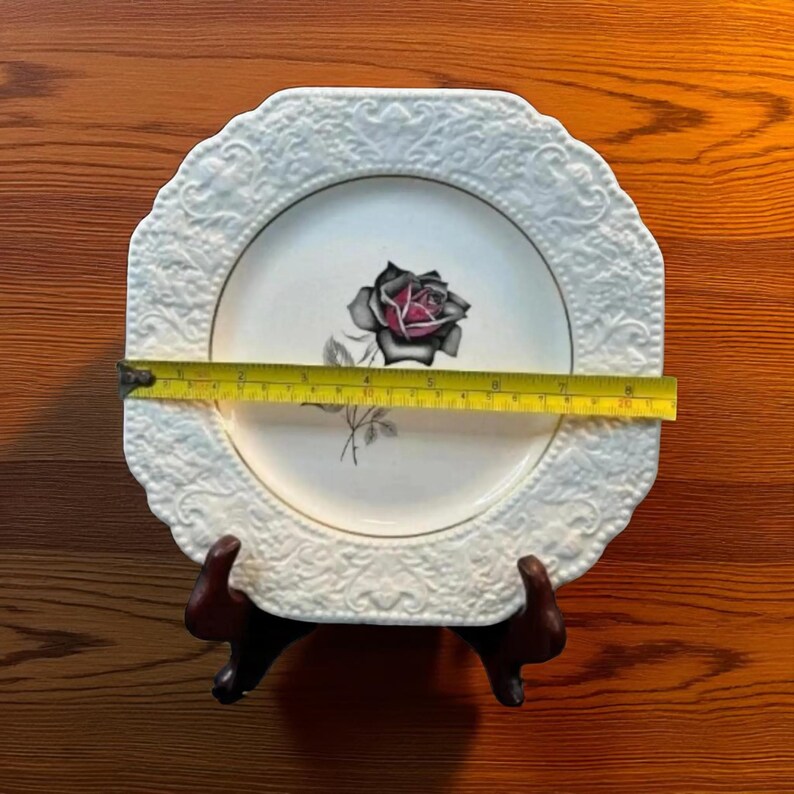 1960s Stunning Unique Lord Nelson Pottery Black Red Rose With Gold ...
