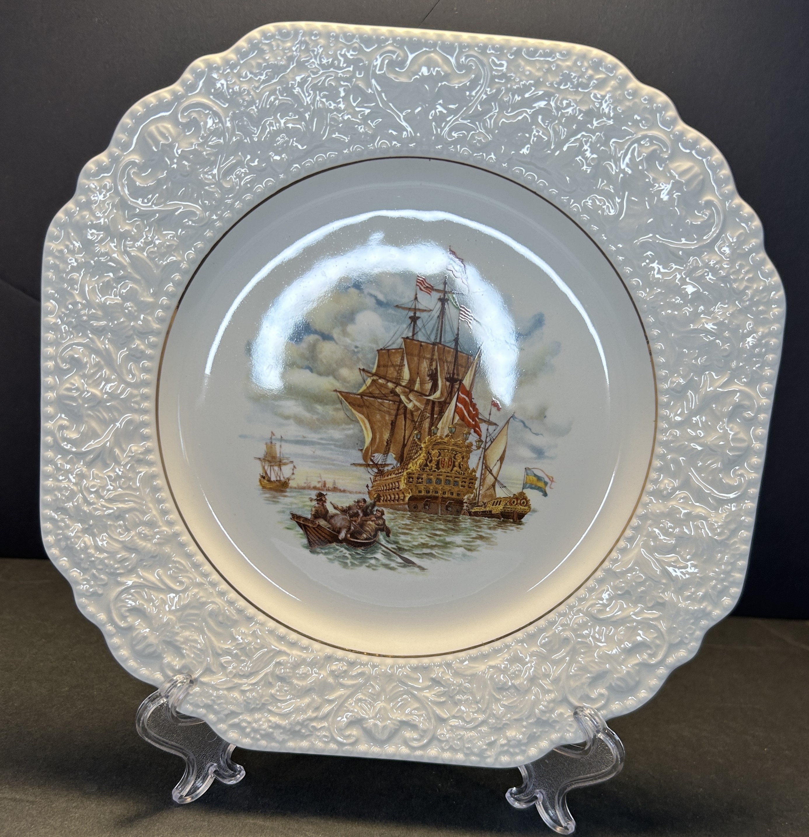 Clipper Ship Lord Nelson Pottery Plate 1950's English Ceramic With ...