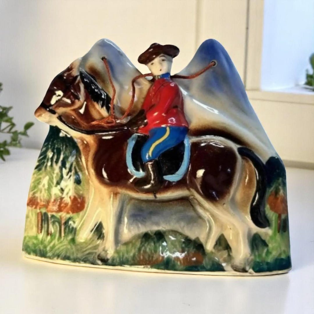 Ceramic RCMP Royal Canadian Mounted Police Musical Horse Ride Wall ...