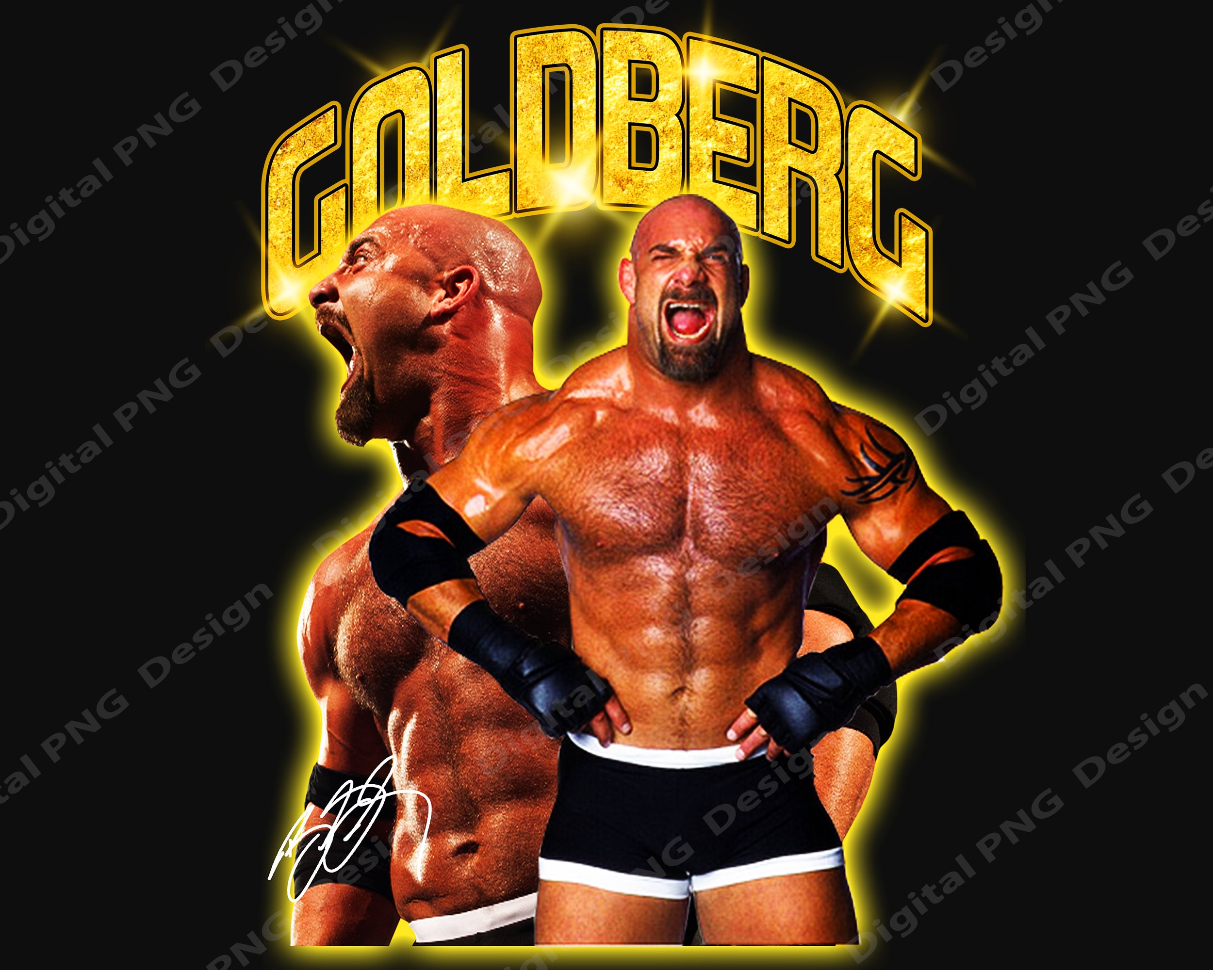 GOLDBERG WWE Png , Instant Download, Digital Files Png - Etsy