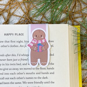 Gingerbread Man Magnetic Bookmark, Cute Holiday Bookmark - Etsy