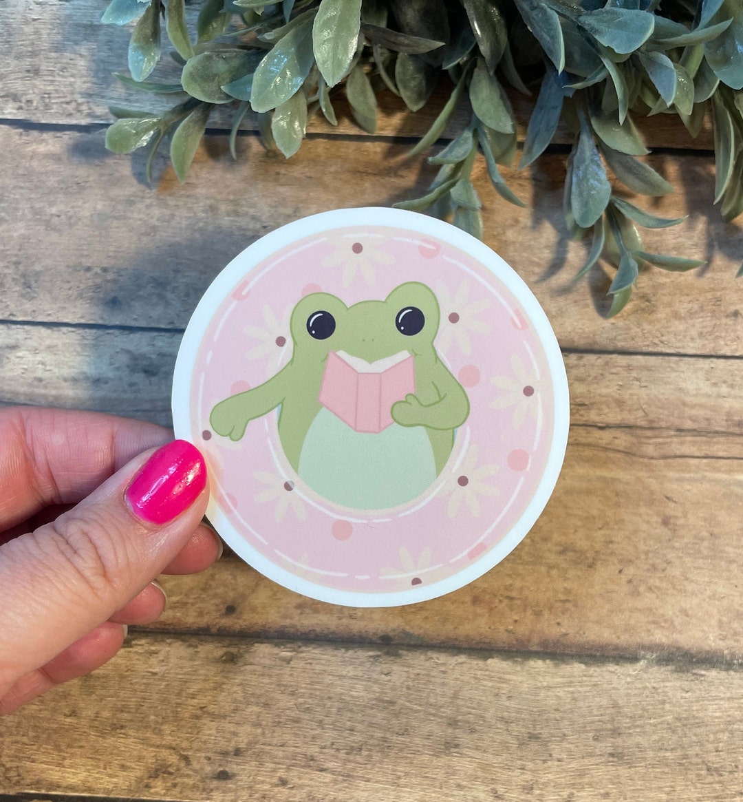 Frog Summer, Frog Reading Book Floating, Summer Vibes, Cute Frog ...