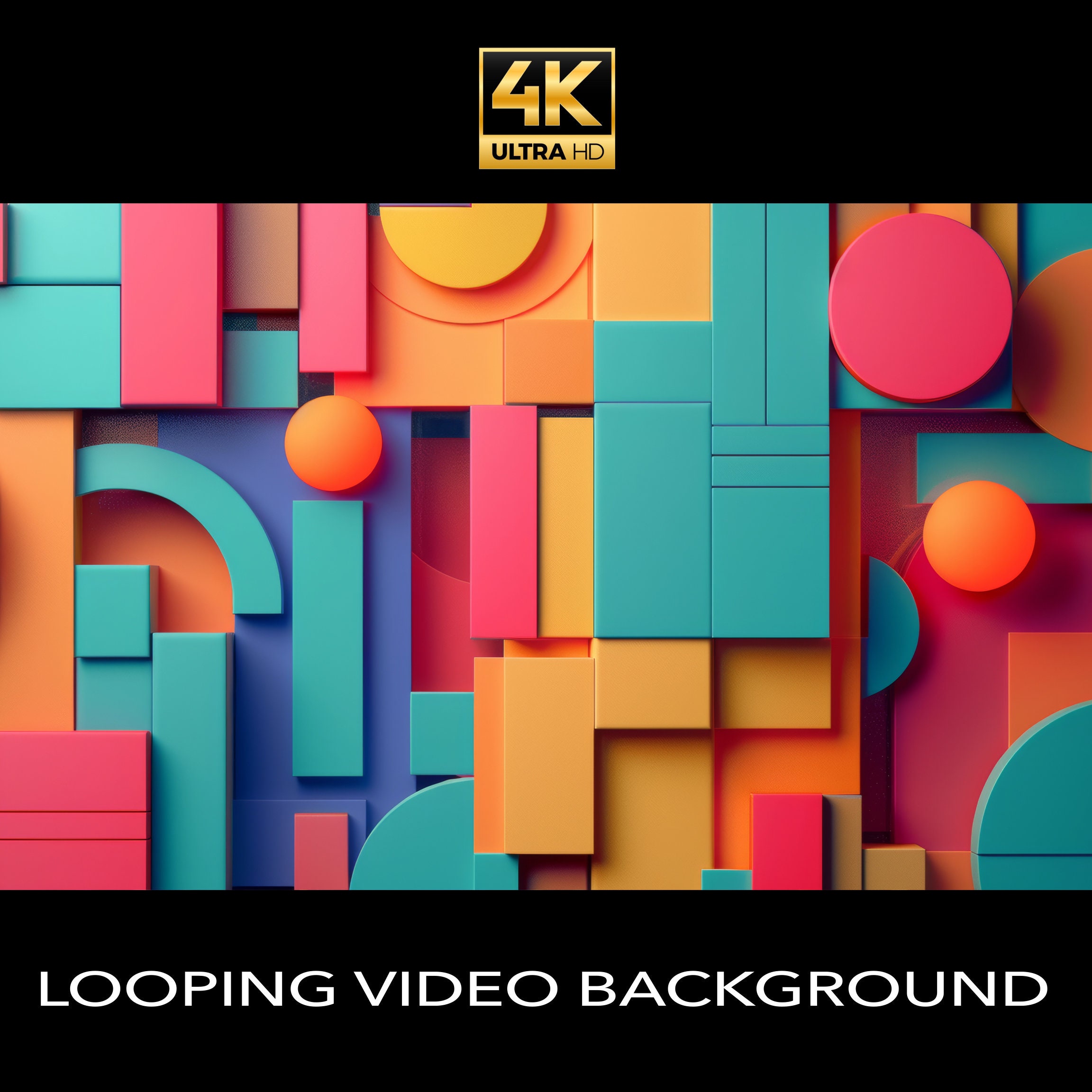 Video Background of Colourful Geometric Abstract Wallpaper Zoom ...