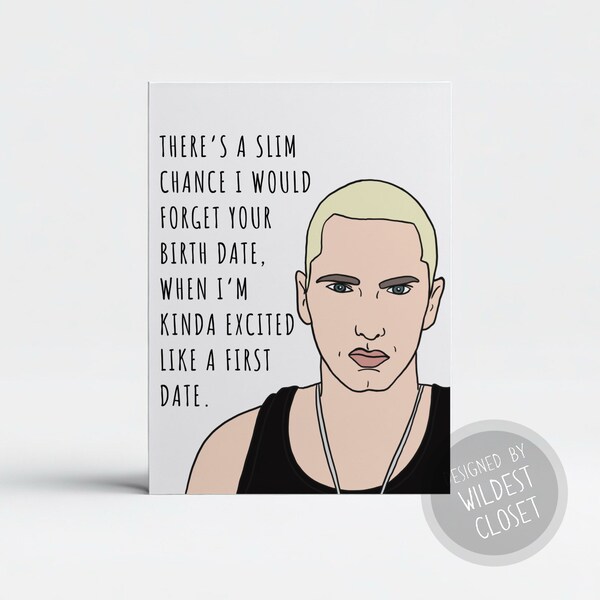 Eminem Birthday Card - Etsy