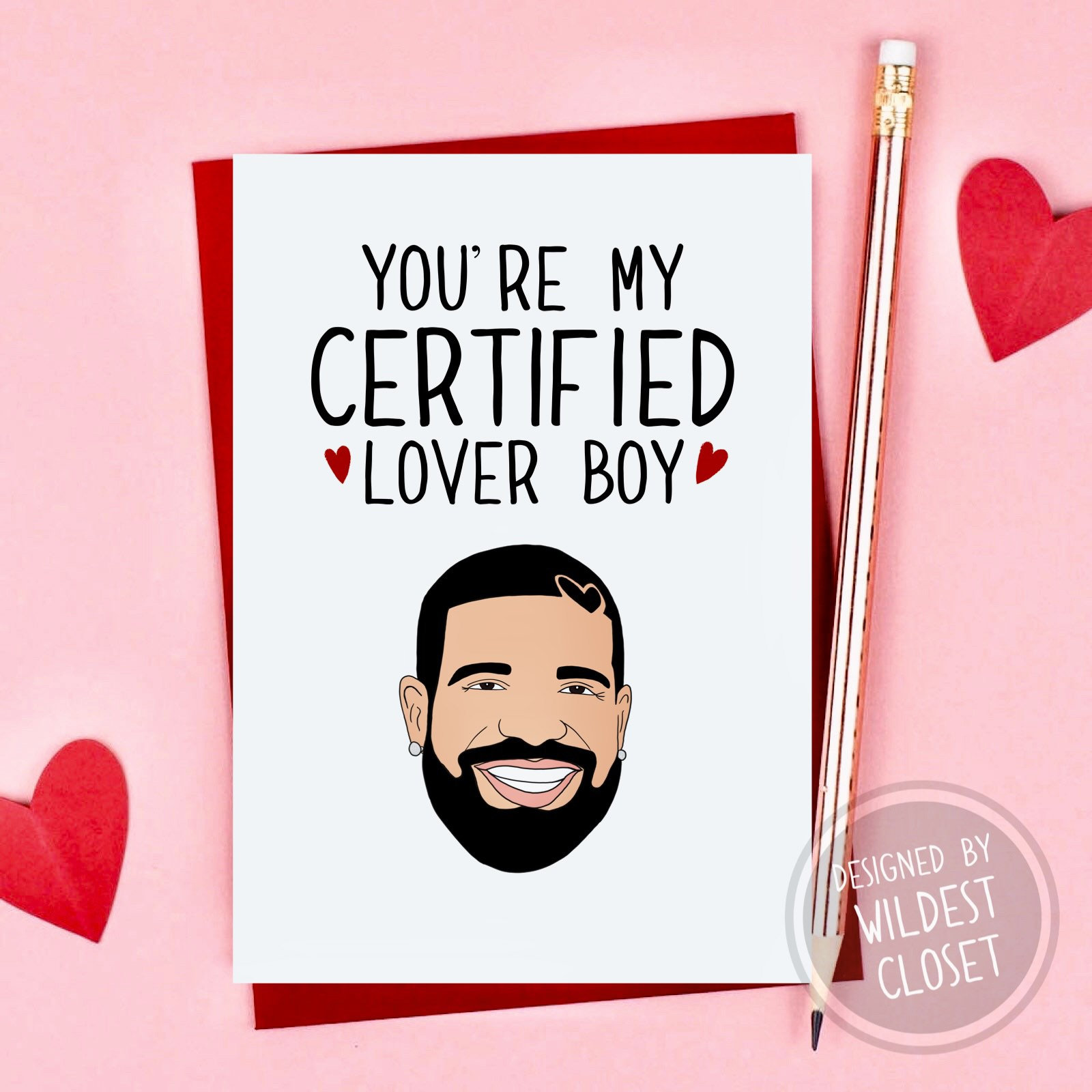 Funny Drake Certified Lover Boy Inspired Valentines Day Card Card for ...