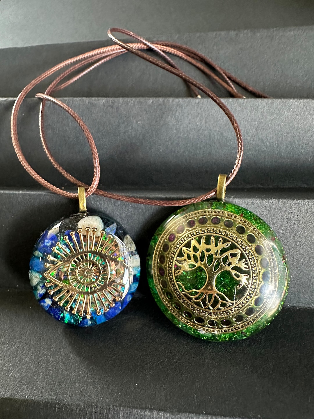 2 Metatron Orgonite Pendant Bundle /eye of Horus Black Tourmaline ...