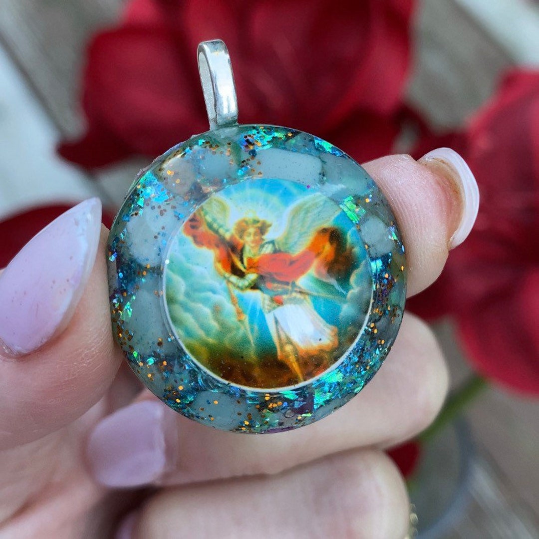 Archangel Michael Necklace/orgonite Pendant/archangel Michael Necklace/archangelnecklace ...