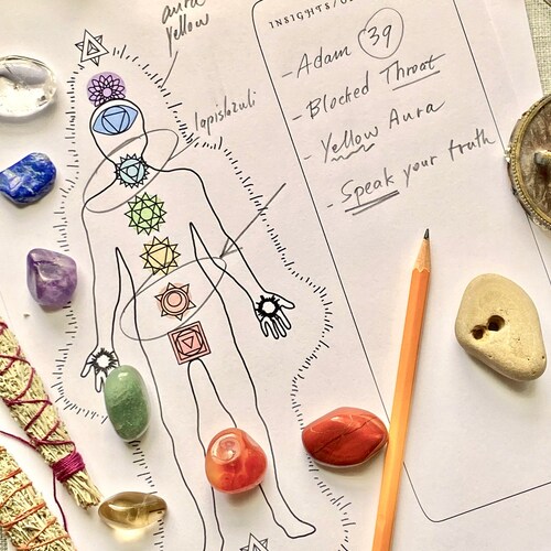 Man Distance Reiki Chakra Healing Board Printable Template - Etsy