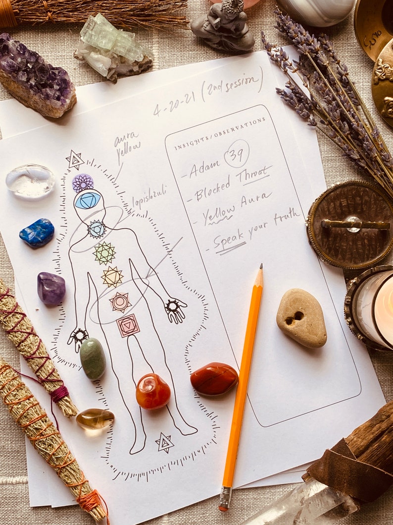 5 BUNDLE Distance Reiki Chakra Healing Board Printable - Etsy