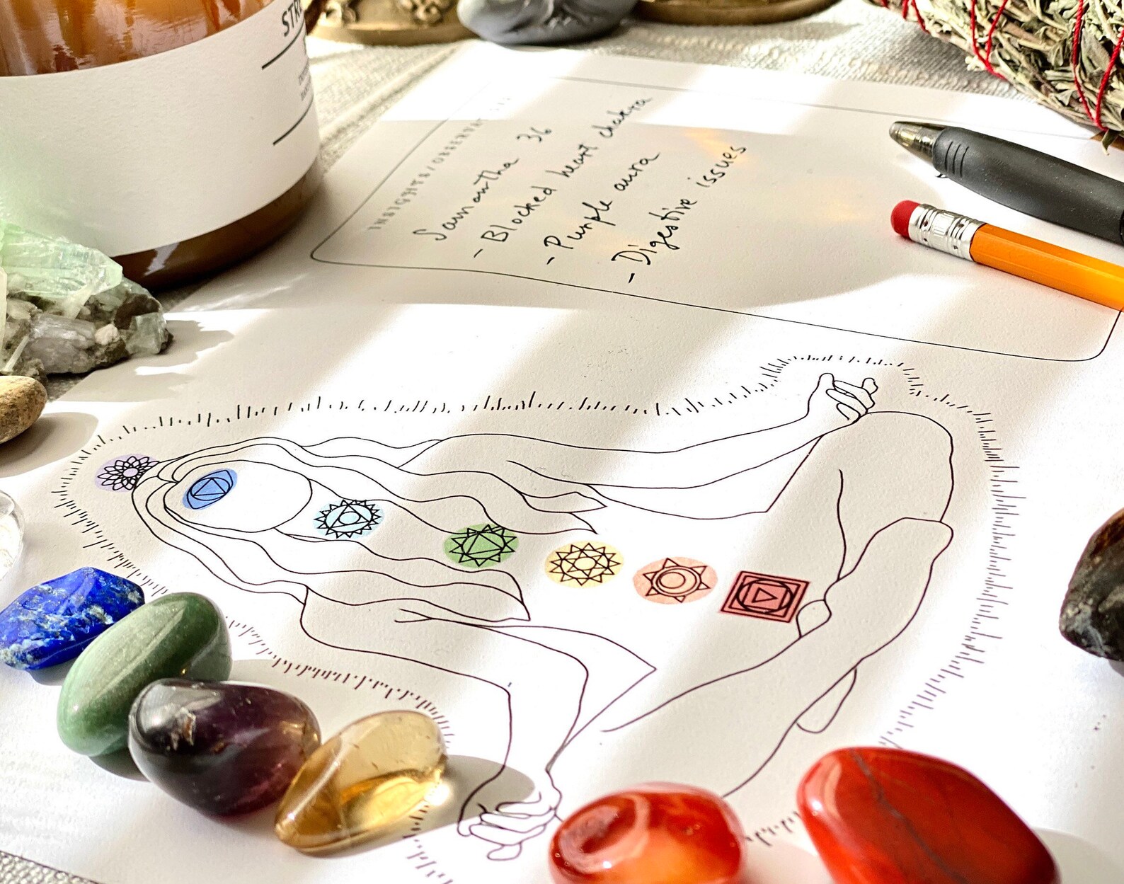 Woman Distance Reiki Chakra Healing Board Downloadable - Etsy