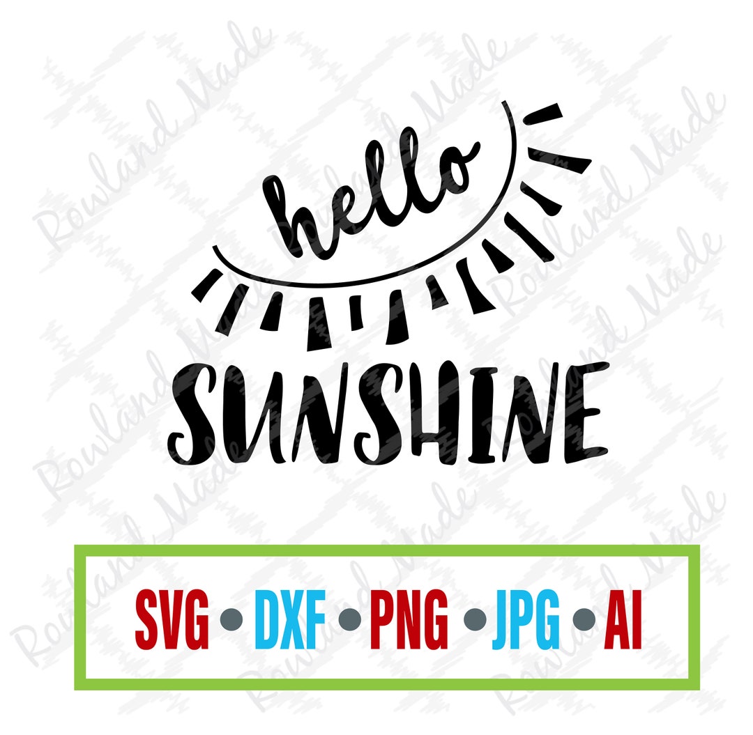 Hello Sunshine SVG Spring/summer - Etsy