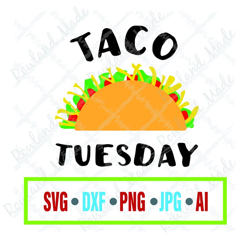 Taco Tuesday SVG - Etsy