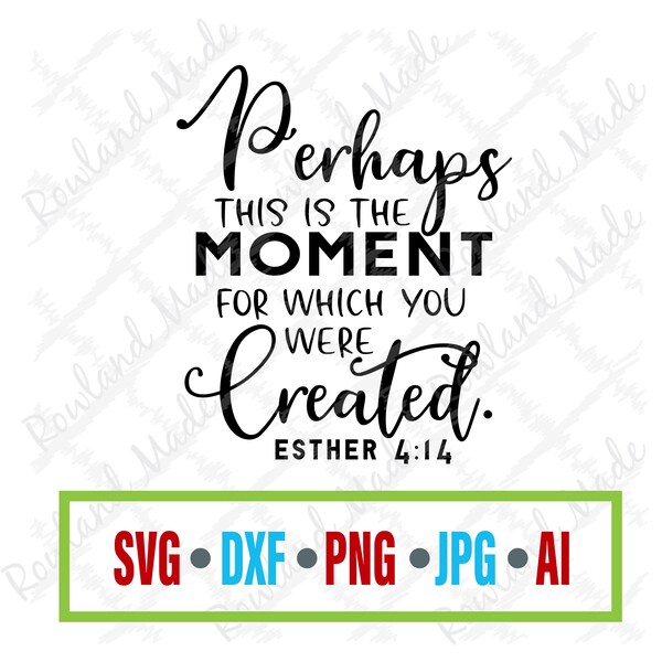 Esther 4 14 Svg - Etsy