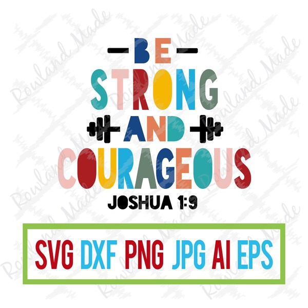 Joshua 1 9 Svg - Etsy