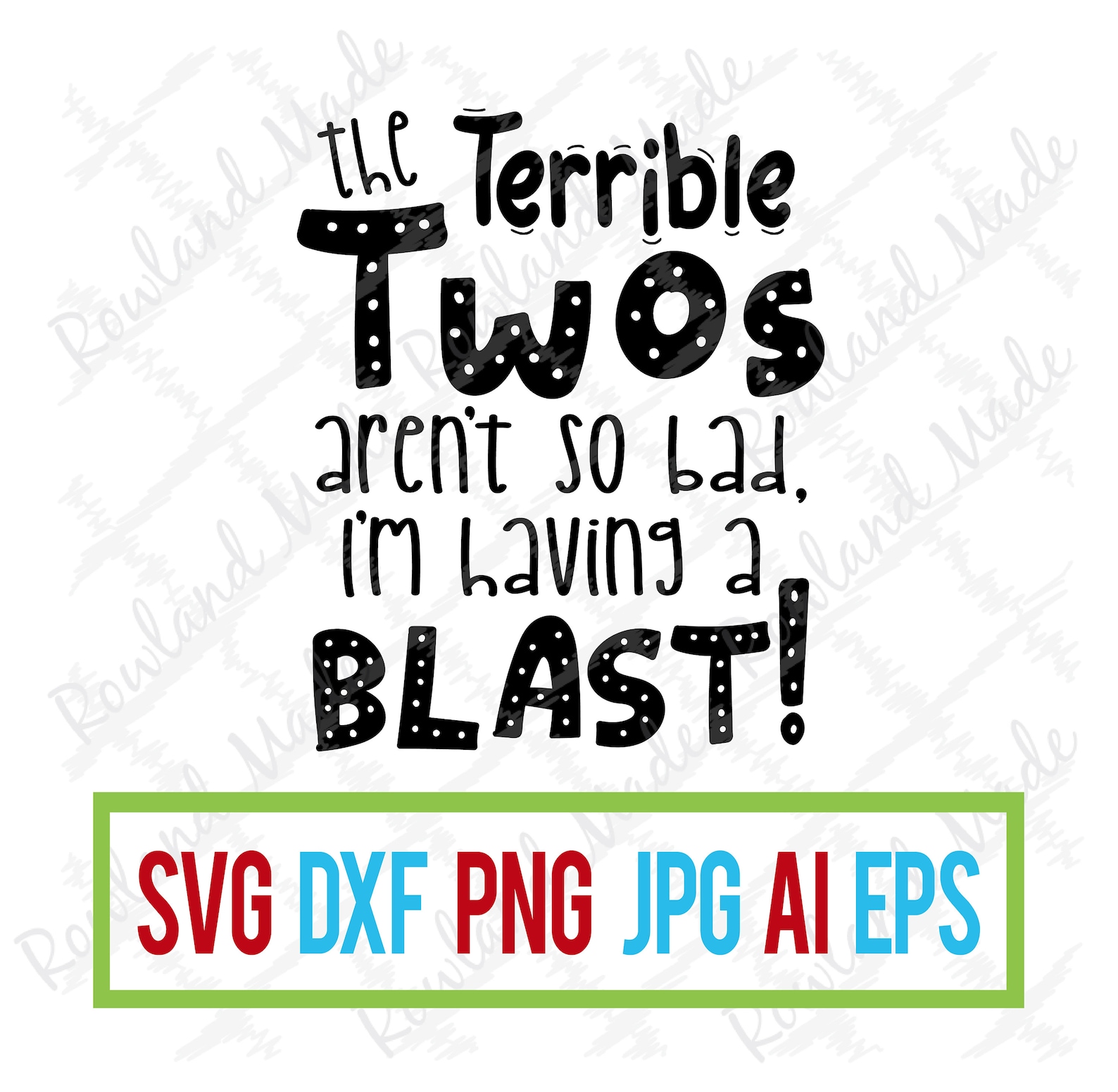 The Terrible Twos Aren't so Bad SVG Kid Birthday 2nd Birthday - Etsy