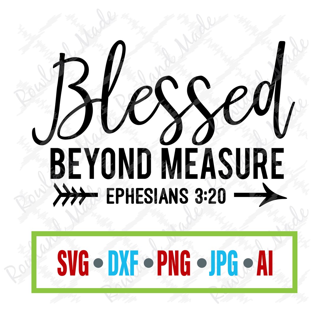 Blessed Beyond Measure SVG Mother's Day - Etsy