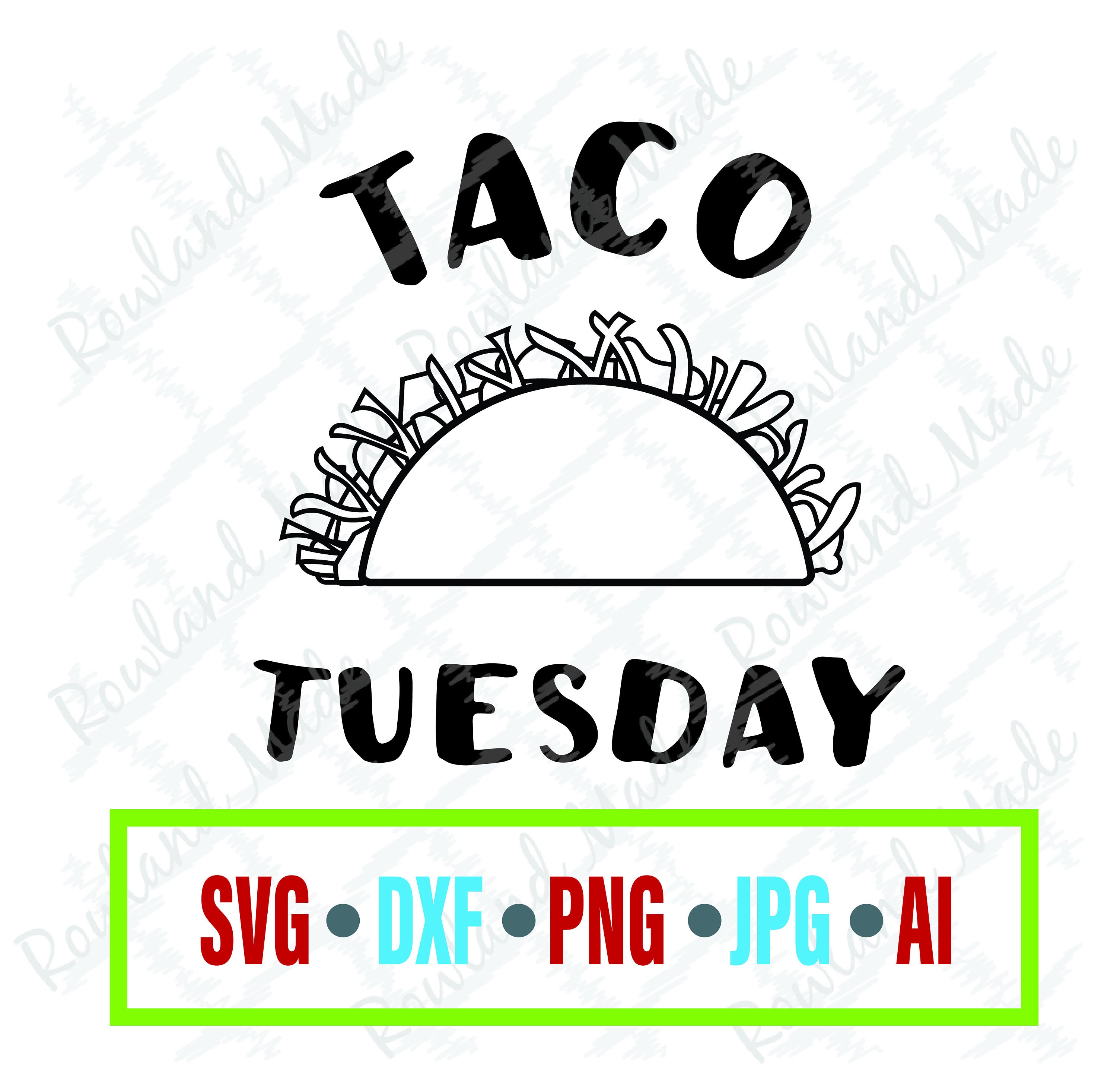 Taco Tuesday SVG - Etsy