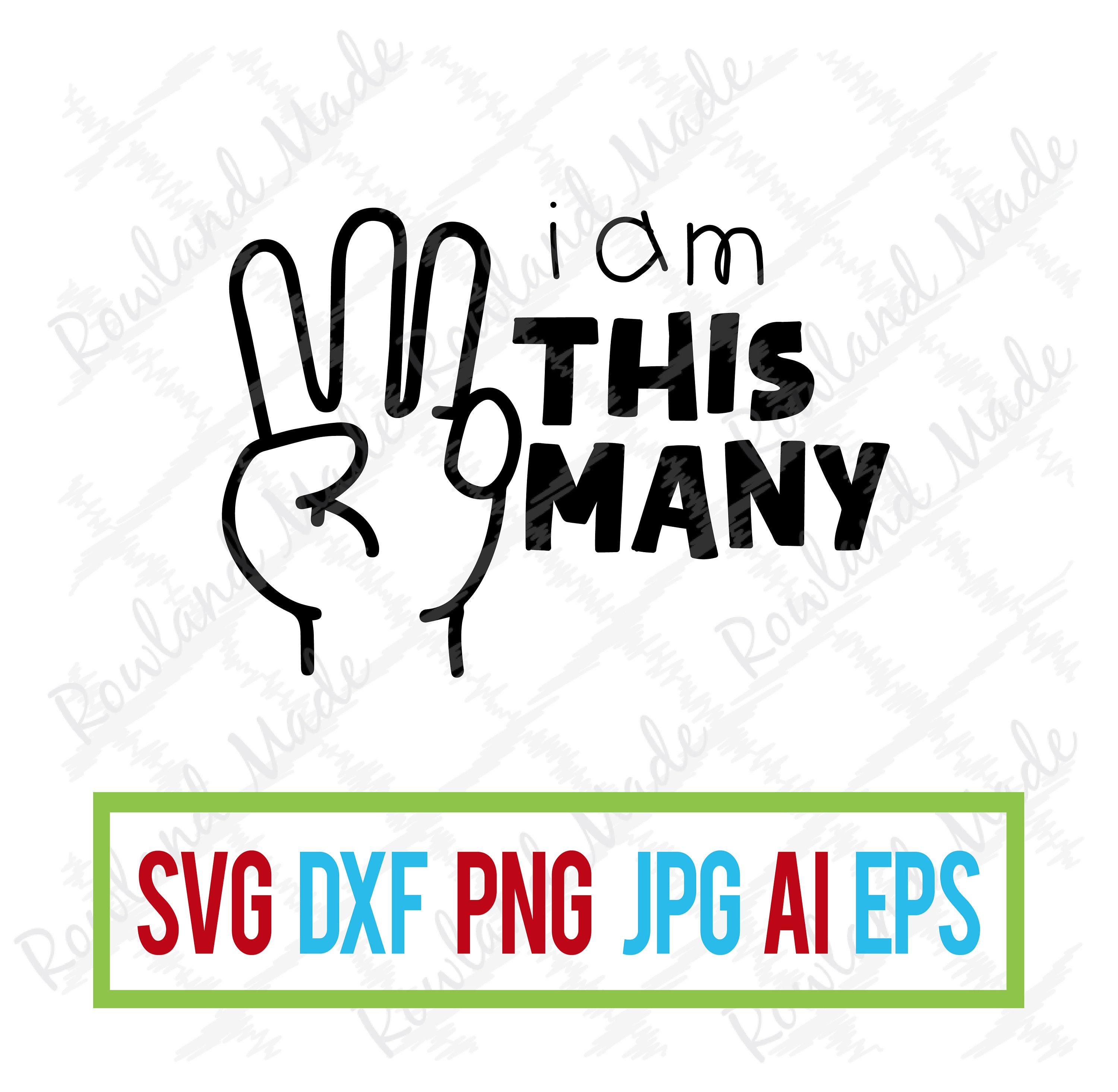 I am this many SVG 3rd Birthday kids | Etsy