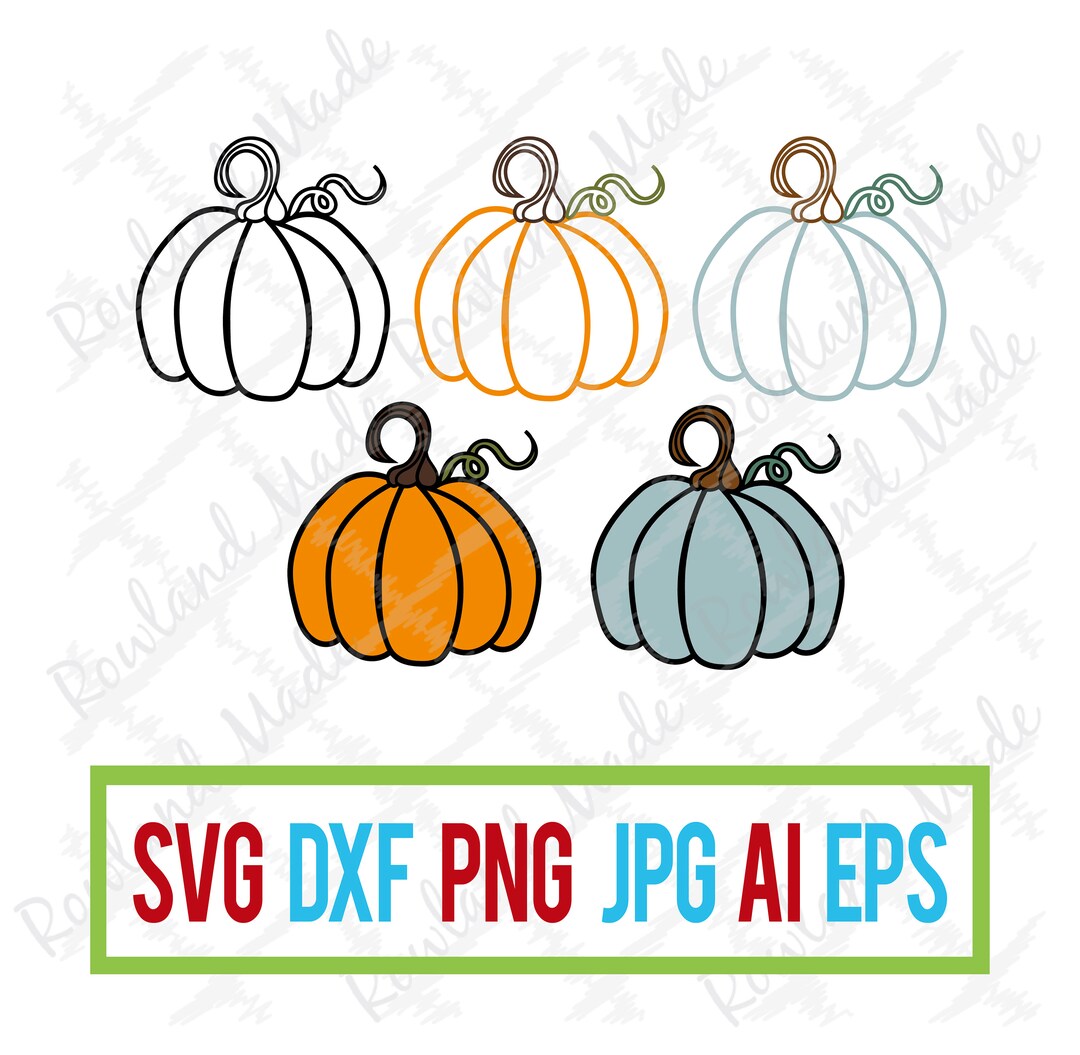 Pumpkin Bundle SVG Fall Autumn DXF EPS - Etsy