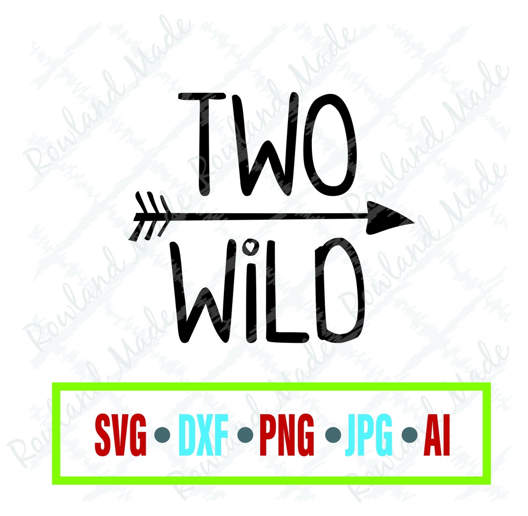 Two Wild SVG 2nd Birthday - Etsy