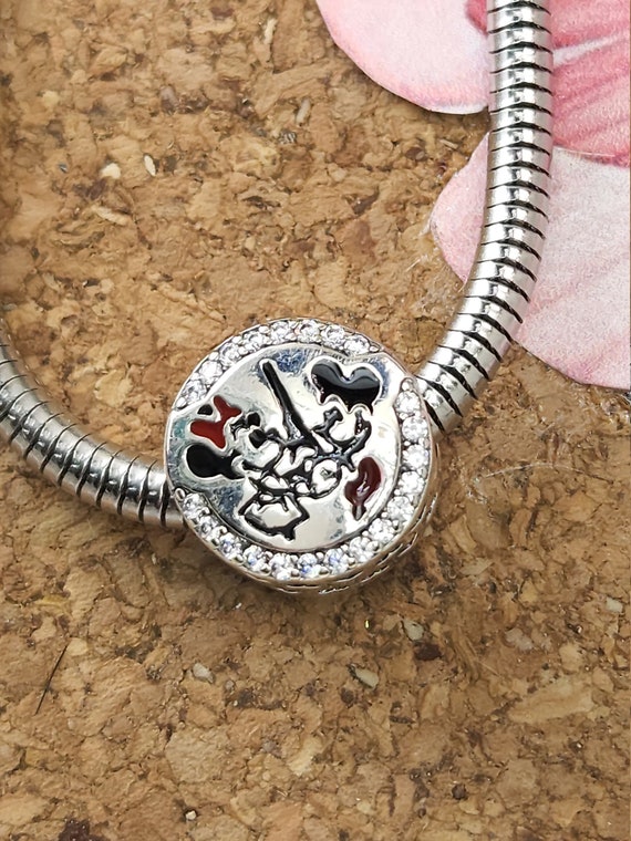 S925 Sterling Silver Disney Mickey Mouse Minnie Mouse Bride Groom ...