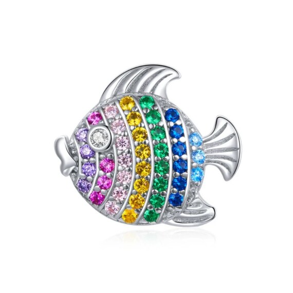 Jewelry Making & Beading S925 Sterling Silver Rainbow Fish Trout Scales ...
