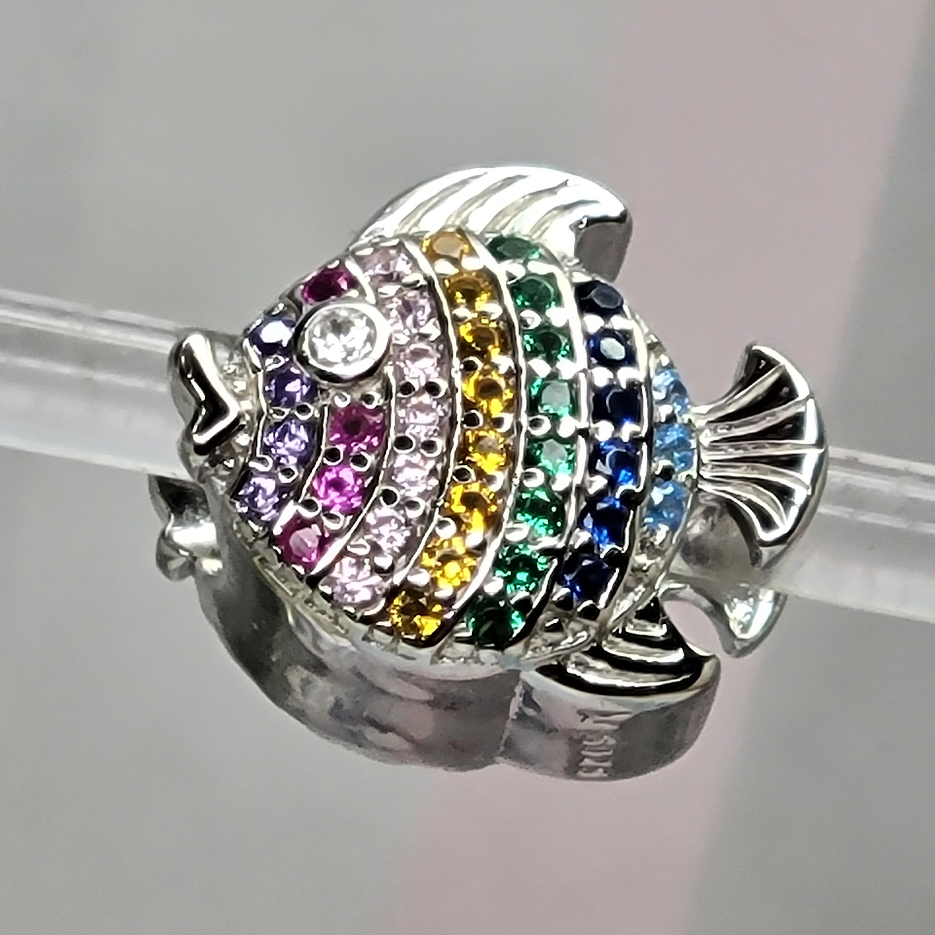 Jewelry Making & Beading S925 Sterling Silver Rainbow Fish Trout Scales ...