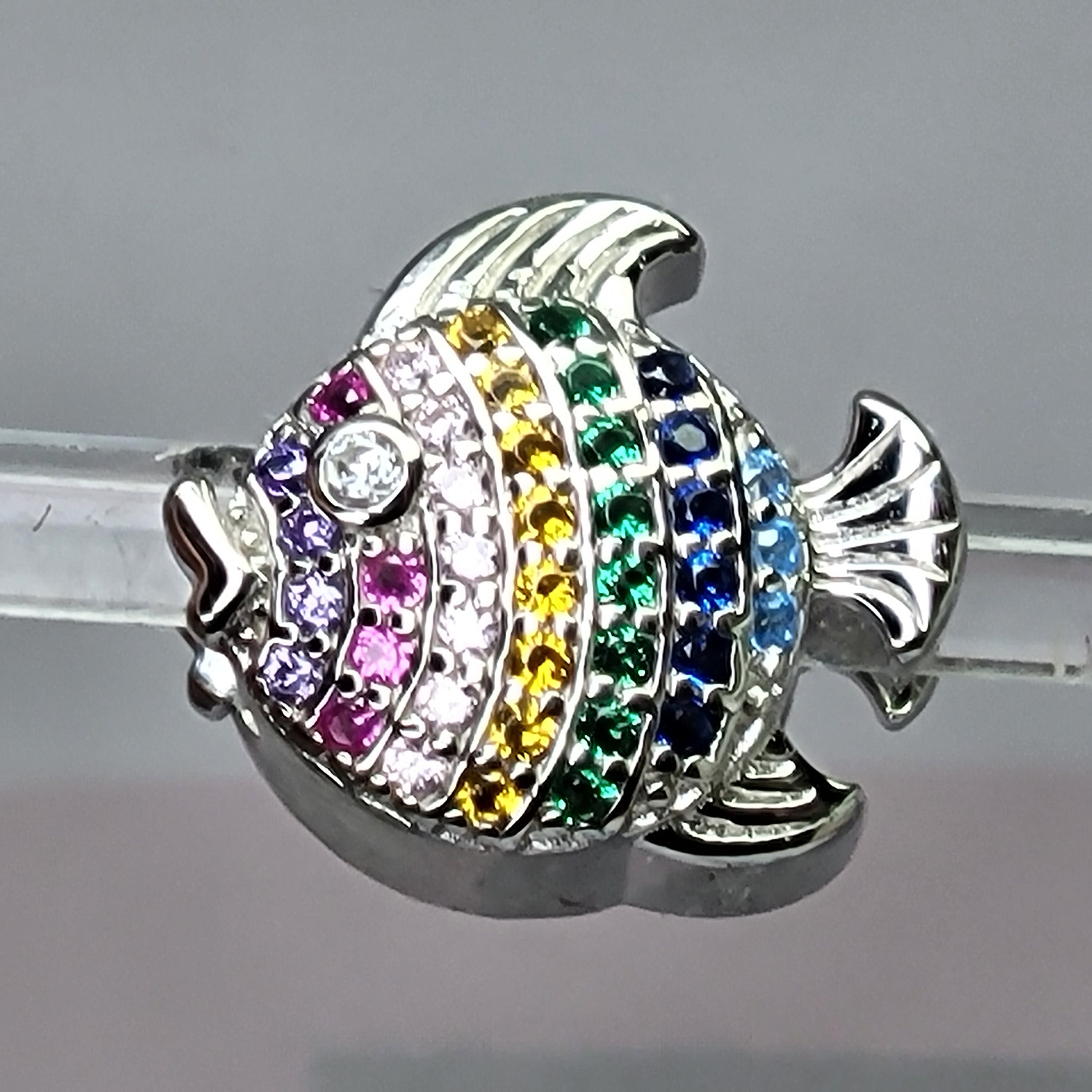 Jewelry Making & Beading S925 Sterling Silver Rainbow Fish Trout Scales ...