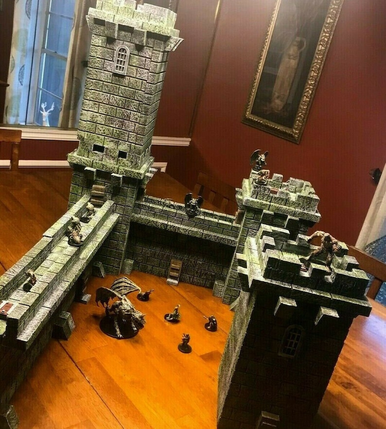 Big Dungeon Castle Set Terrain 28mm Dungeons & Dragons Pathfinder ...