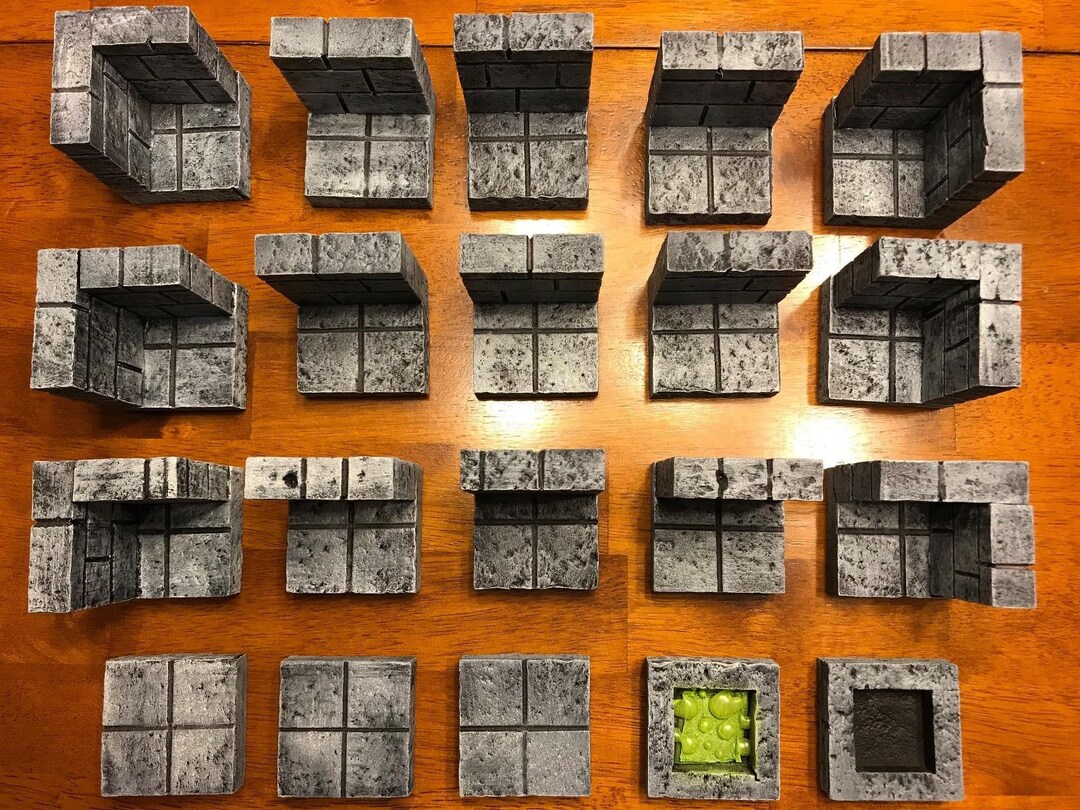 Dungeon Small Modular Tile Set 28mm Terrain Dungeons & Dragons ...