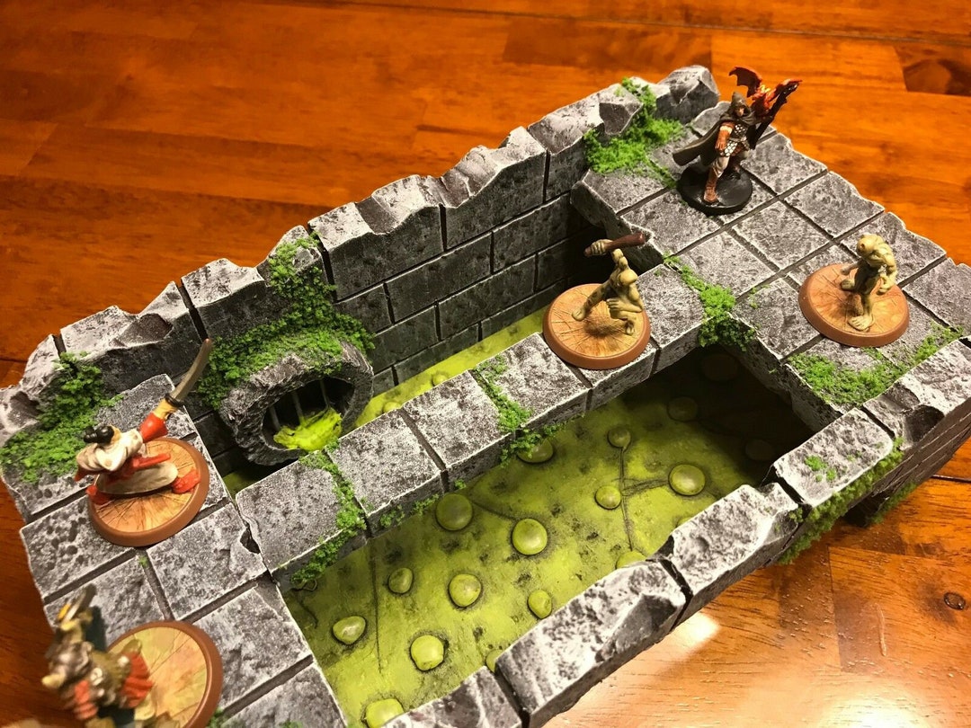 Sewer Bridge Terrain Set 28mm Terrain 40k Warhammer Dungeons & Dragons ...