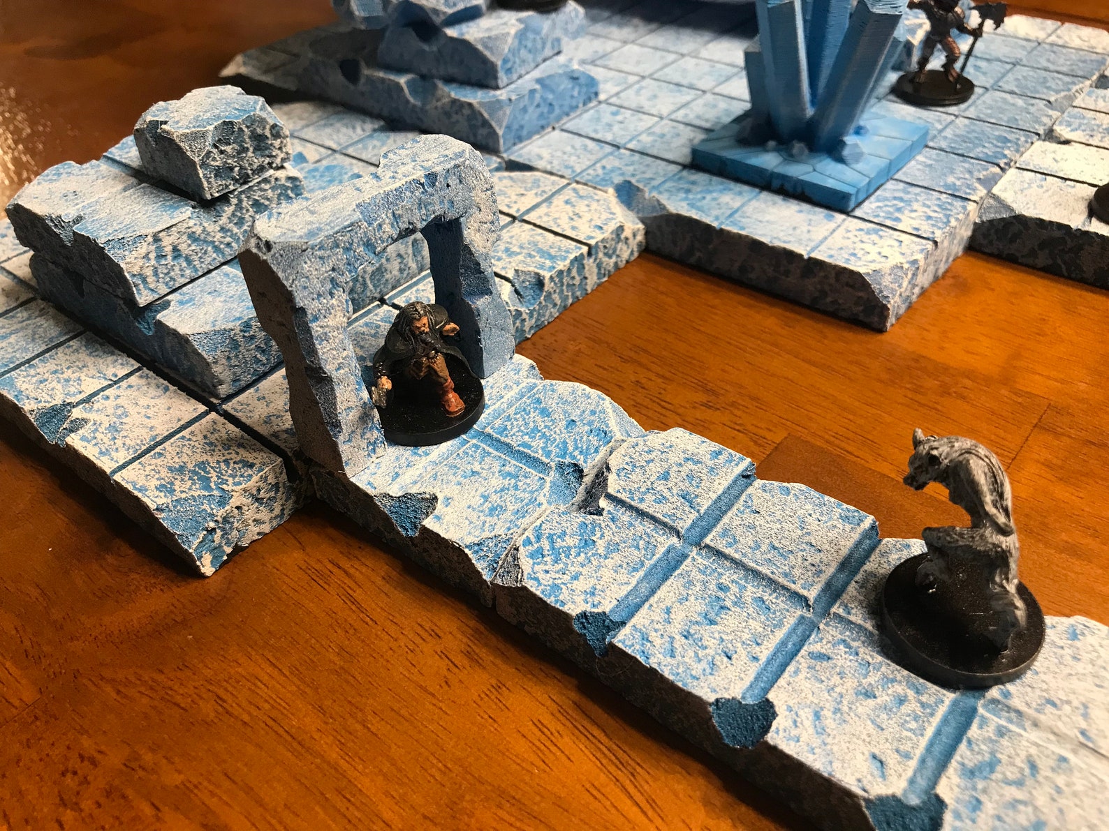 Dungeon Ice Cavern Terrain Set 28mm Dungeons & Dragons | Etsy