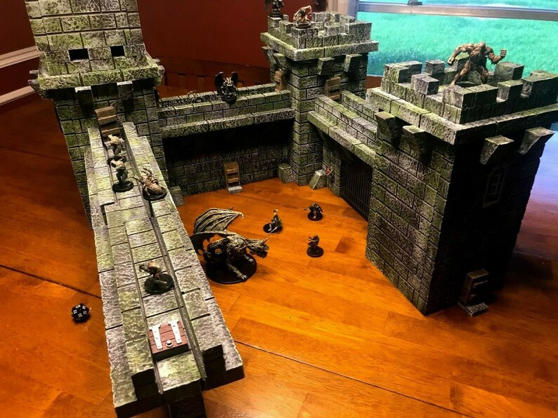 Big Dungeon Castle Set Terrain 28mm Dungeons & Dragons Pathfinder ...