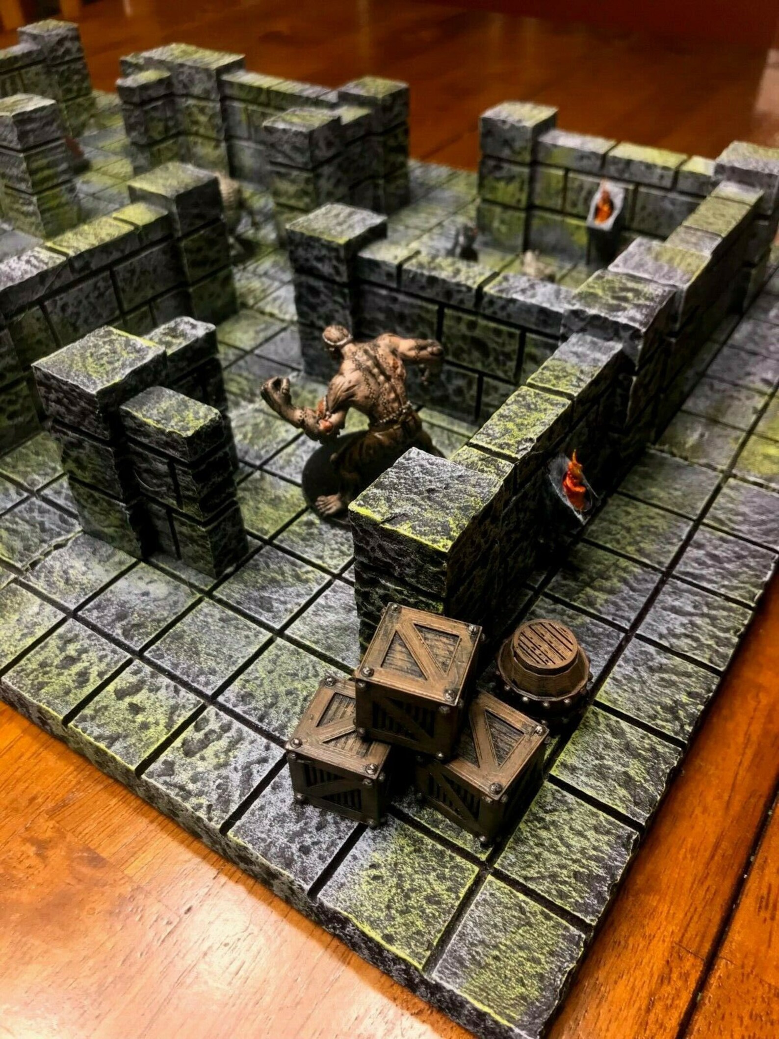 Big Underground Dungeon Set Terrain 28mm Dungeons & Dragons Pathfinder ...